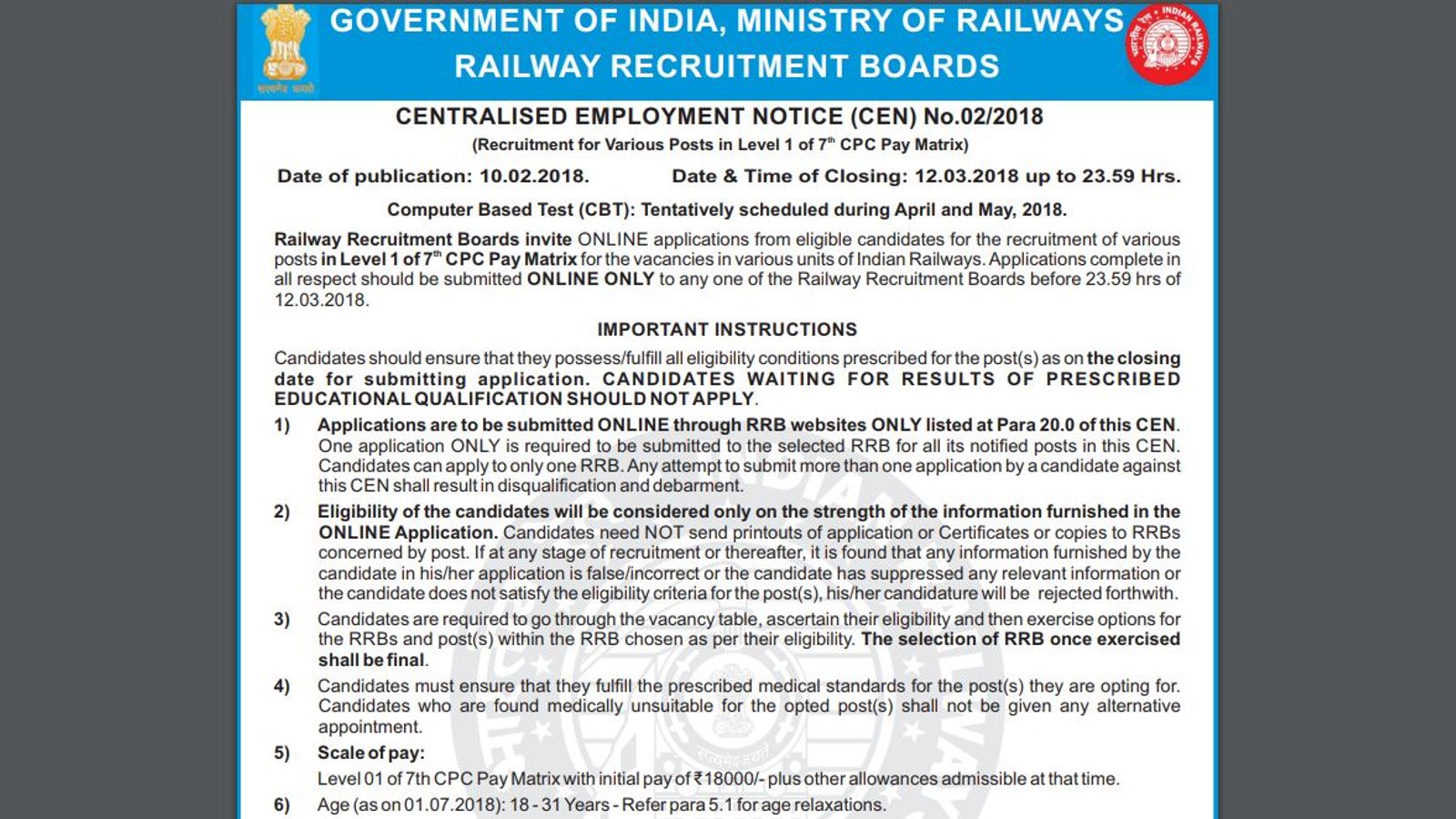 28m apply for 90,000 jobs at Indian Railways | World News | Sky News