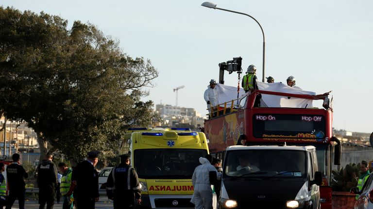 Three Britons injured and two people dead after tourist bus smashes ...