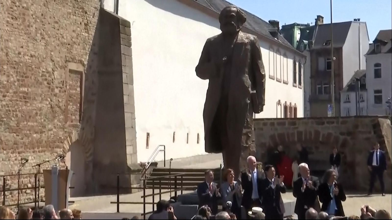 Protests as China's Karl Marx statue unveiled in German city of Trier ...