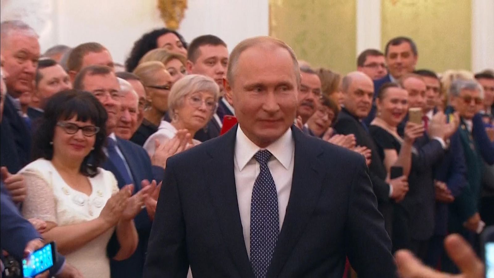 Putin's spectacular swearing-in ceremony | News UK Video News | Sky News