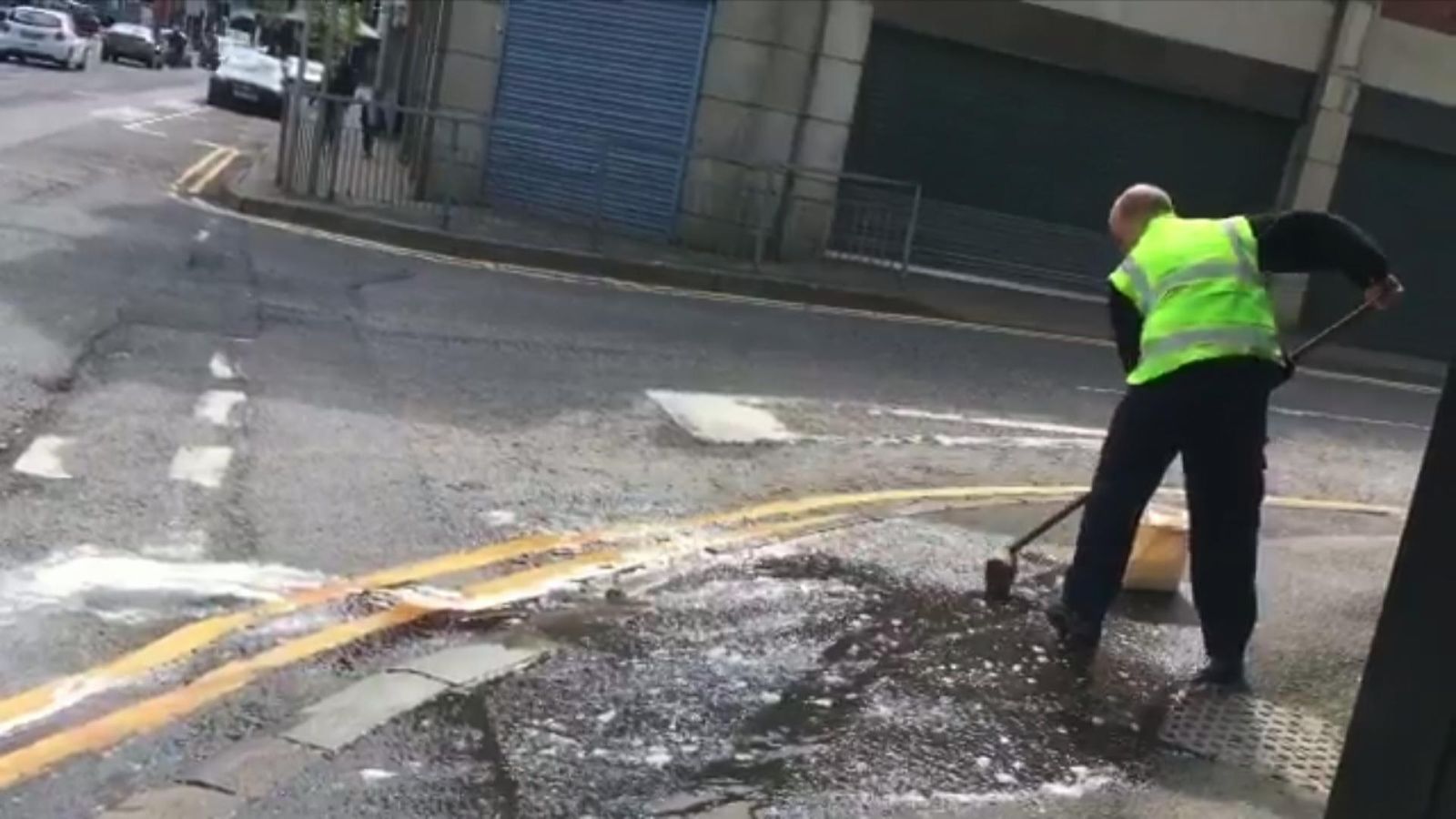 Woman critically hurt in 'homophobic' drill attack | UK News | Sky News