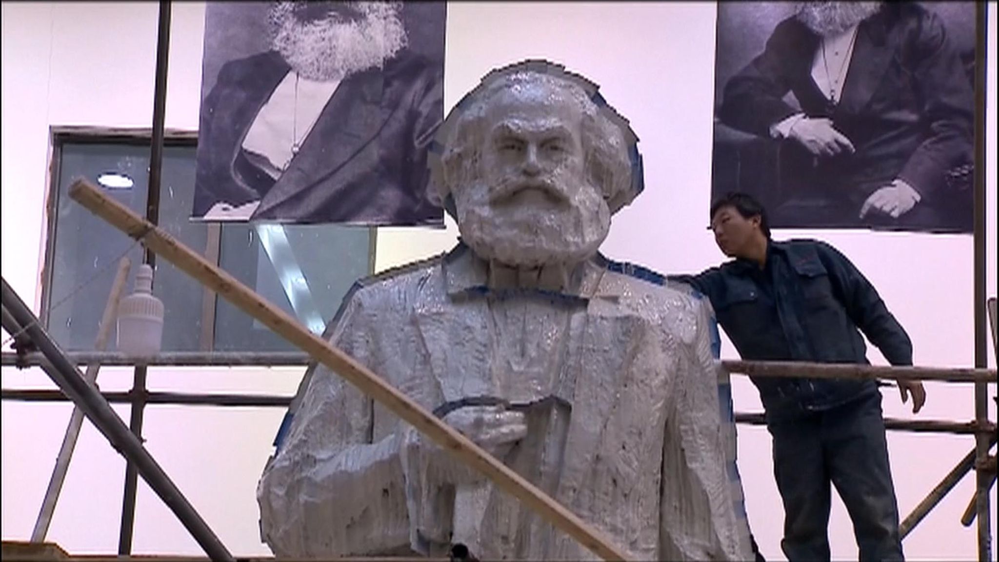 Protests as China's Karl Marx statue unveiled in German city of Trier ...