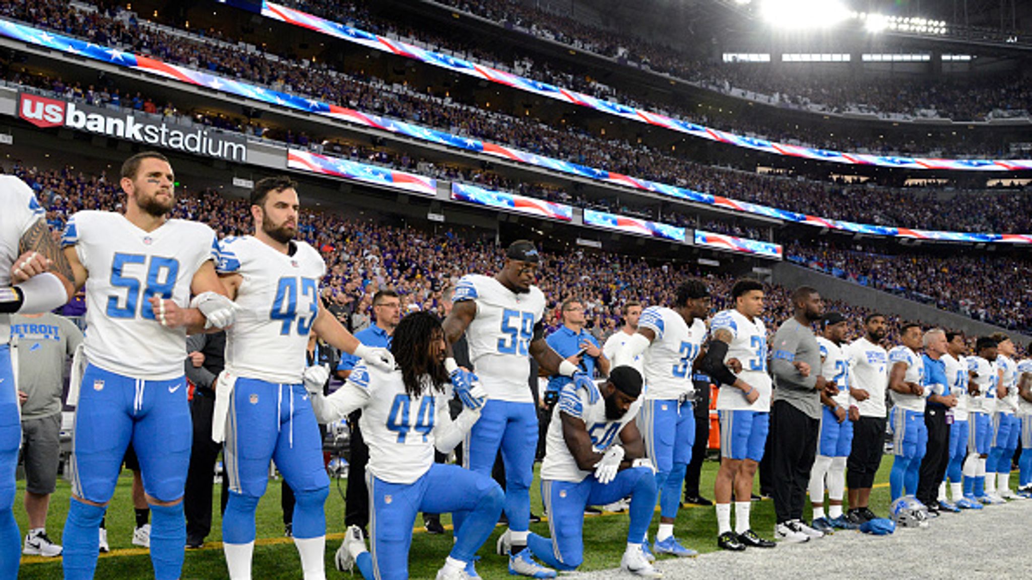 NFL bans players from kneeling during national anthem | US News | Sky News