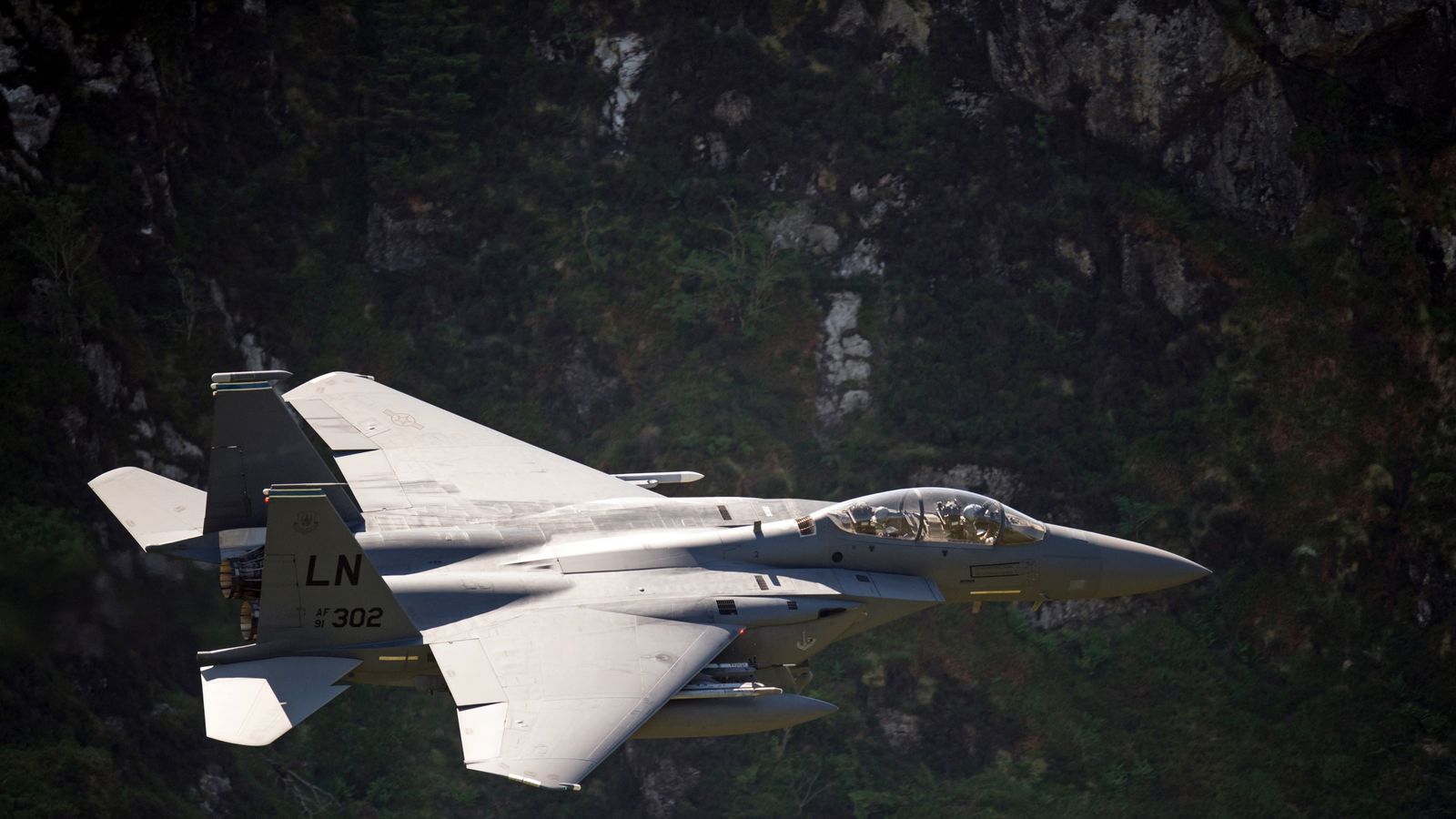 Fighter jets low flying exercise in Wales | UK News | Sky News