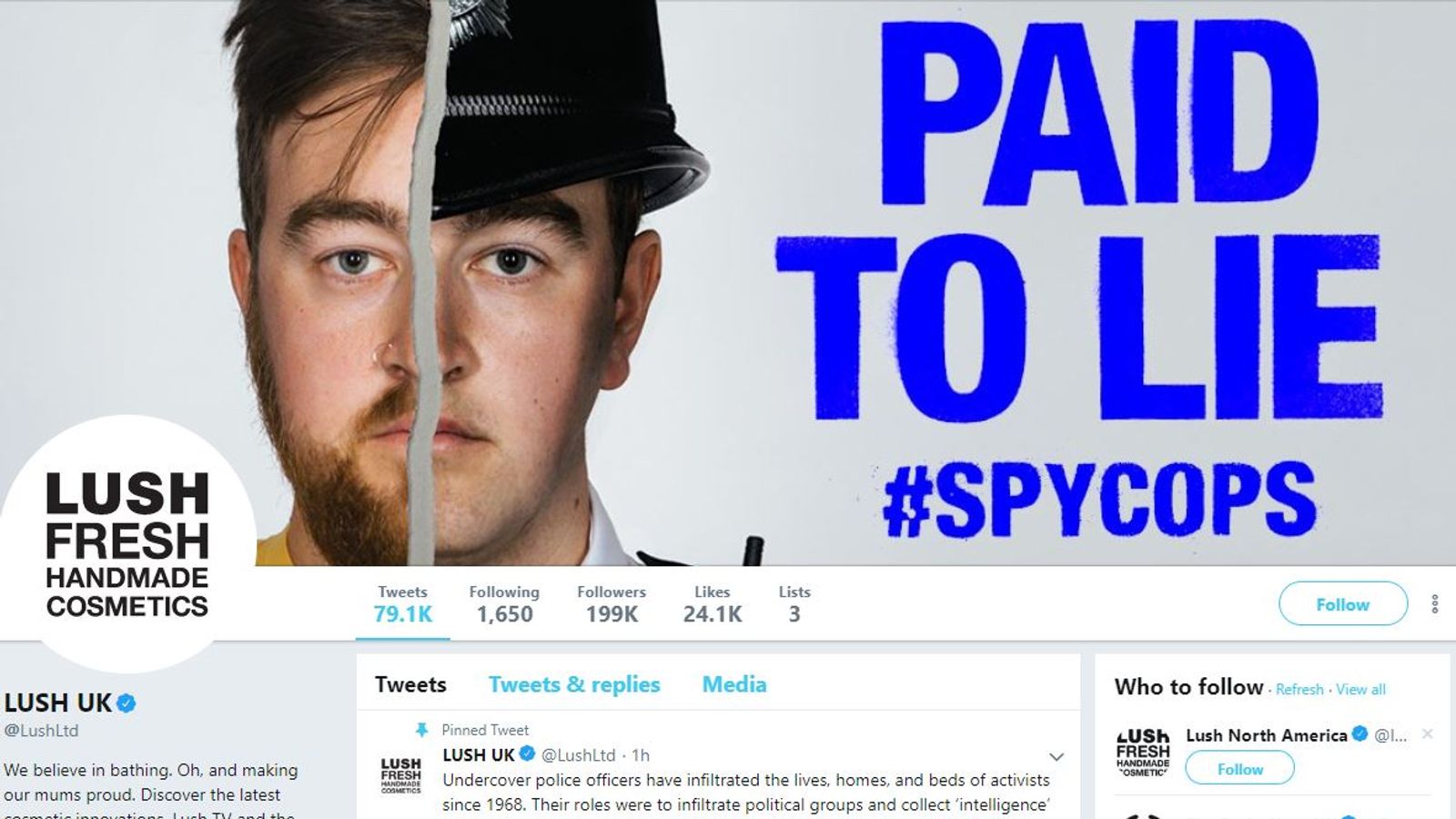 Lush 'intimidated by ex-police officers' over controversial campaign ...