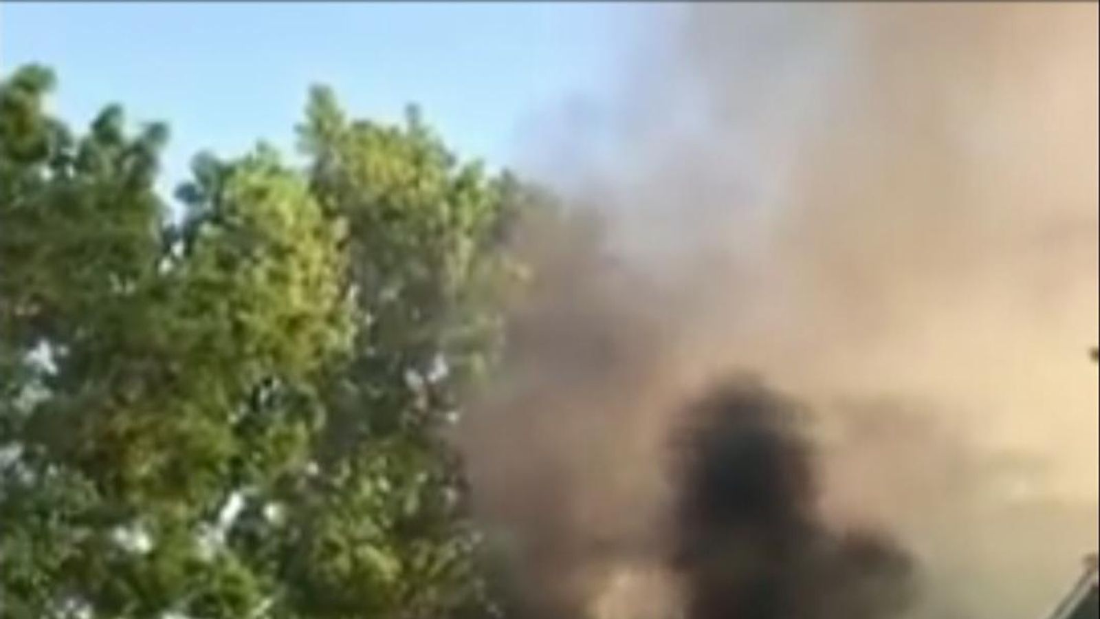 Moment teen climbs from burning wreckage | News UK Video News | Sky News