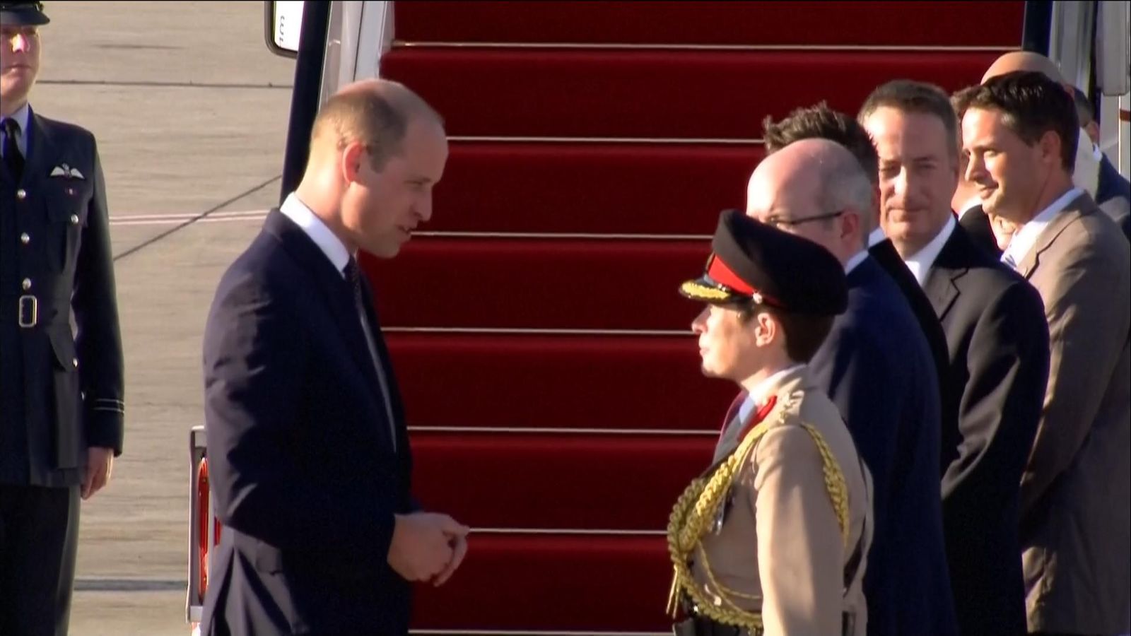 Prince William arrives in Israel | News UK Video News | Sky News
