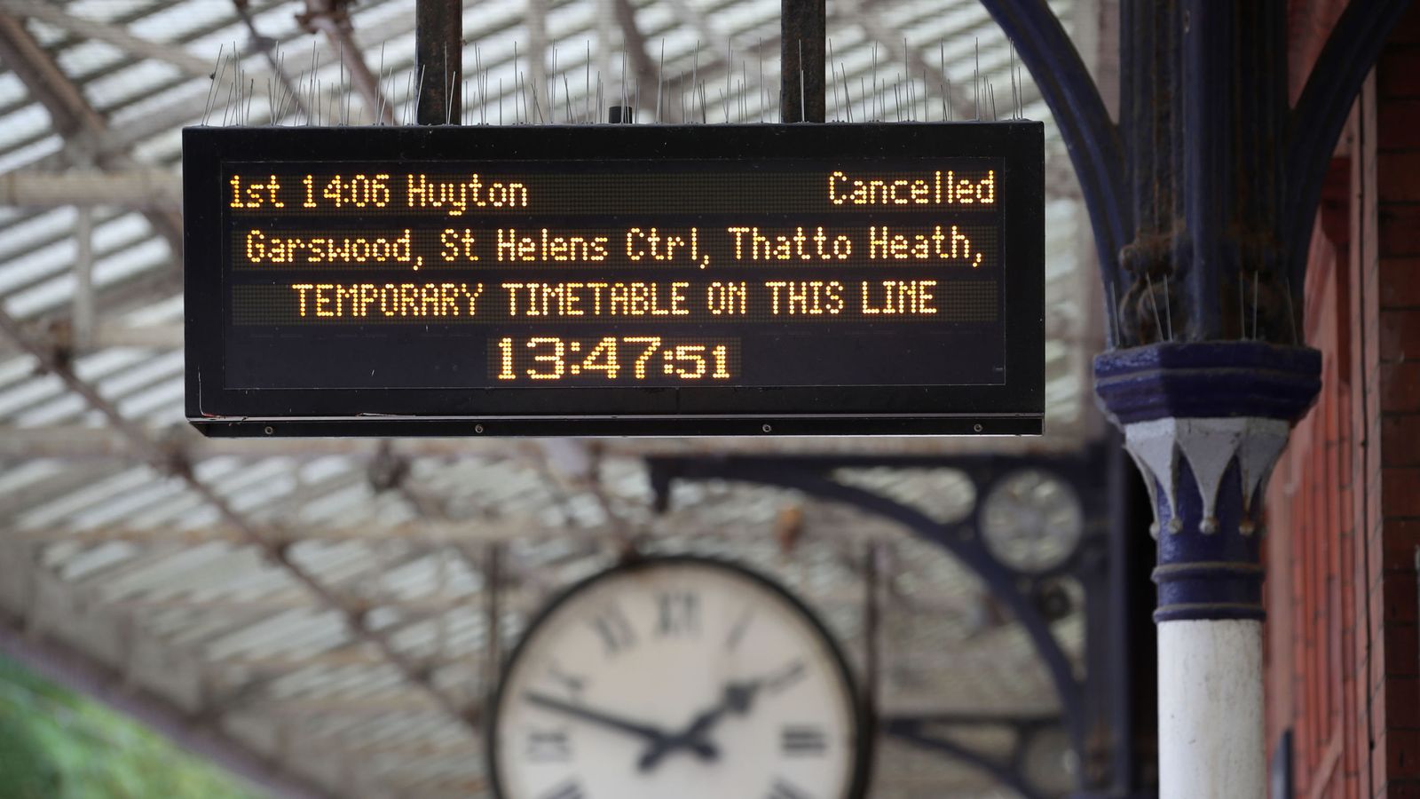 Train punctuality falls to 13-year low amid bad weather, new timetables ...