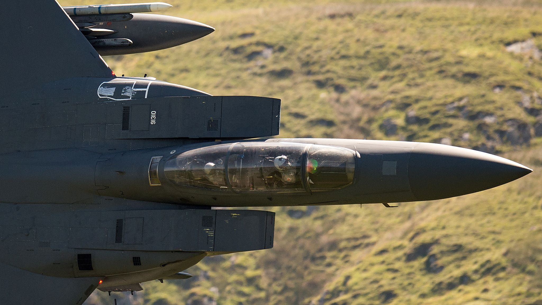 Fighter jets low flying exercise in Wales | UK News | Sky News