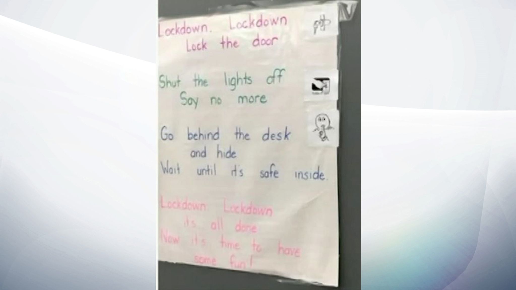 Parent's shock at nursery's rhyme about what to do in a gun attack ...