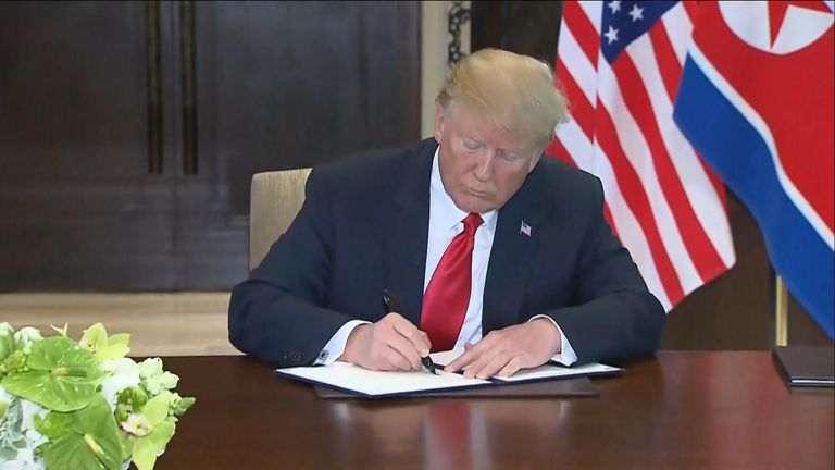 Did Trump sign a dodgy deal? | World News | Sky News