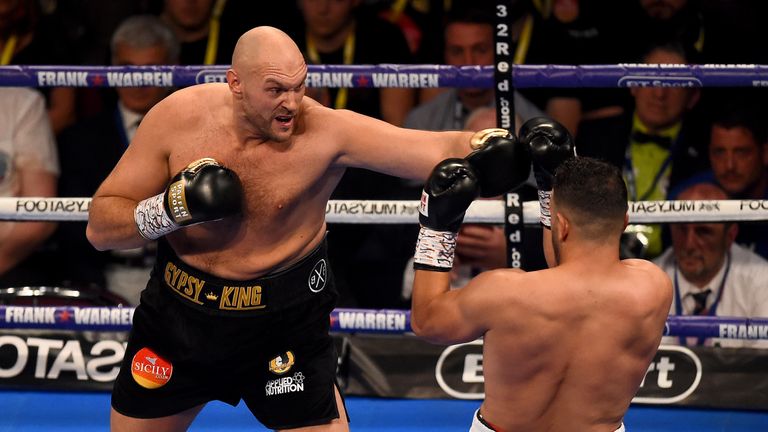 Tyson Fury wins comeback after opponent is retired | UK News | Sky News
