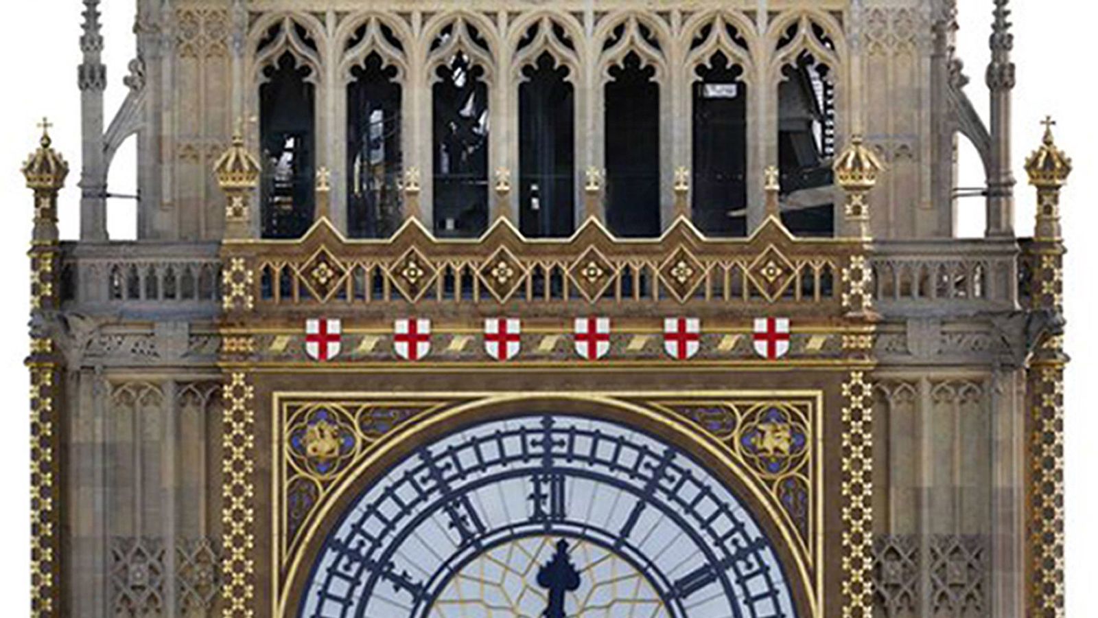 St George s Cross Coming Home To Big Ben As Victorian Colour Scheme St George s Cross Coming Home To Big Ben As Victorian Colour Scheme