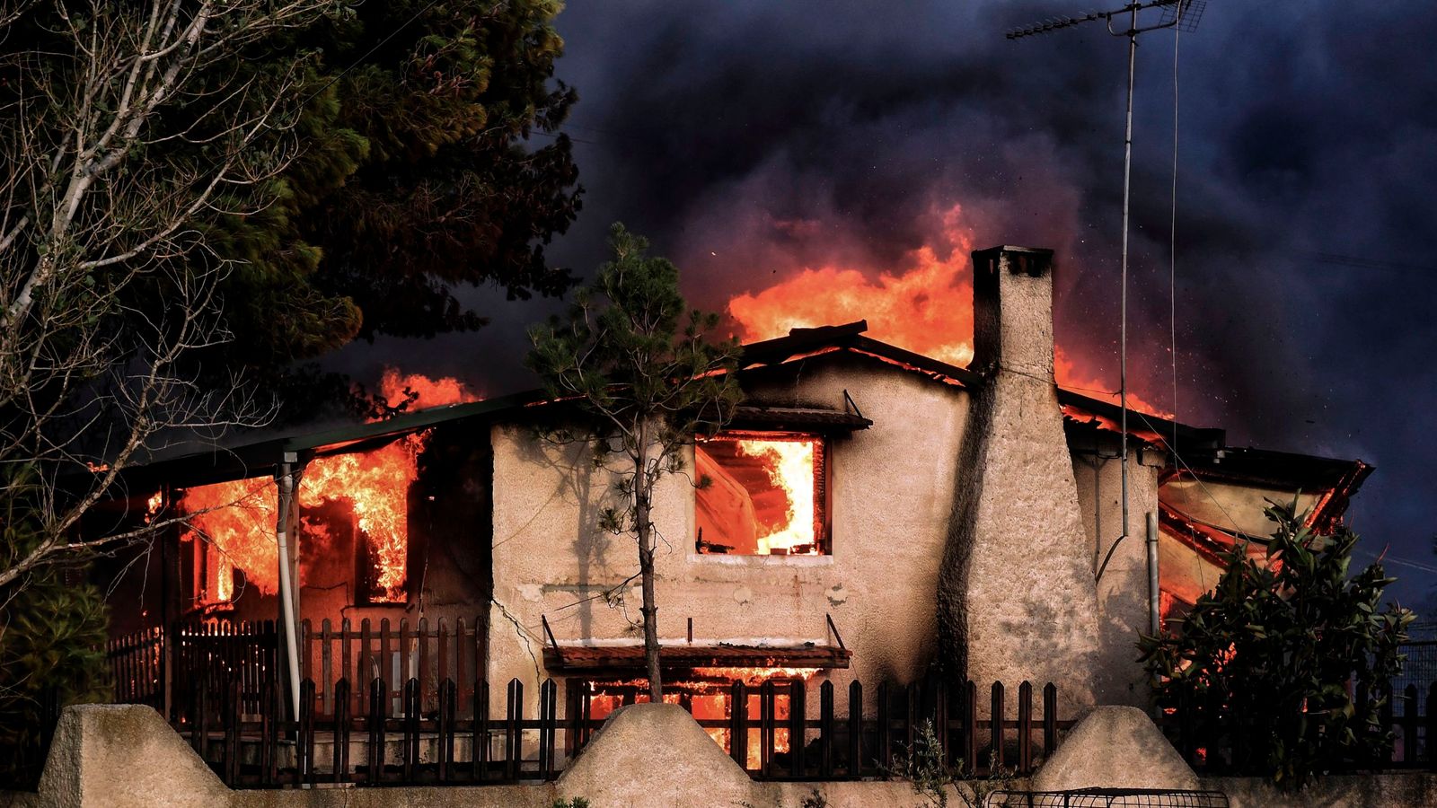 Mati blaze: Memorial held for Greece fire victims | World News | Sky News