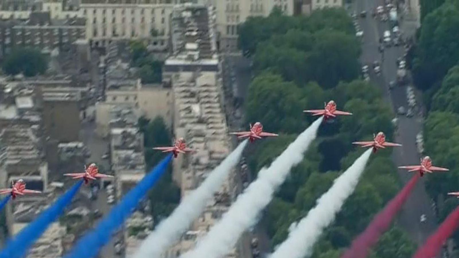 RAF flypast celebrates 100 years as Royal Family looks on | News UK ...