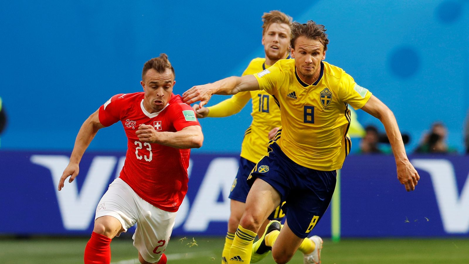 World Cup: Sweden beat Switzerland to set up possible quarter-final ...