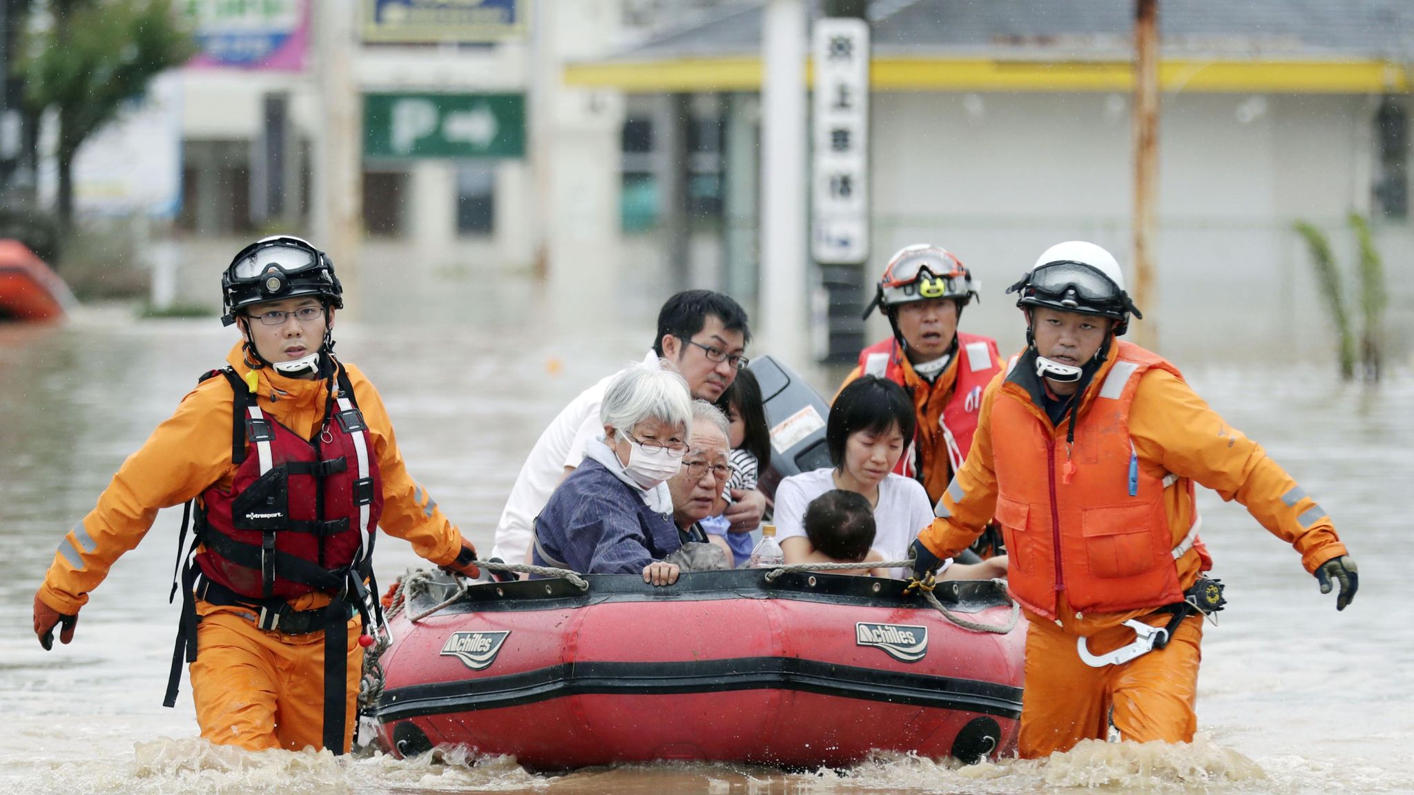 Japan's 'race against time' to save flood victims after dozens die | World News | Sky News