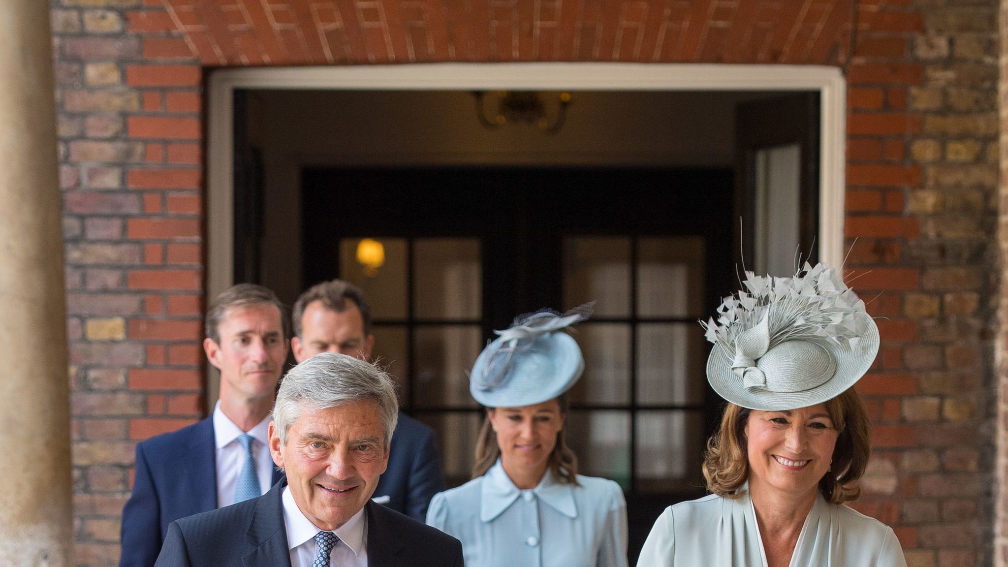 Prince Louis's christening: First photos of Cambridges together | UK ...