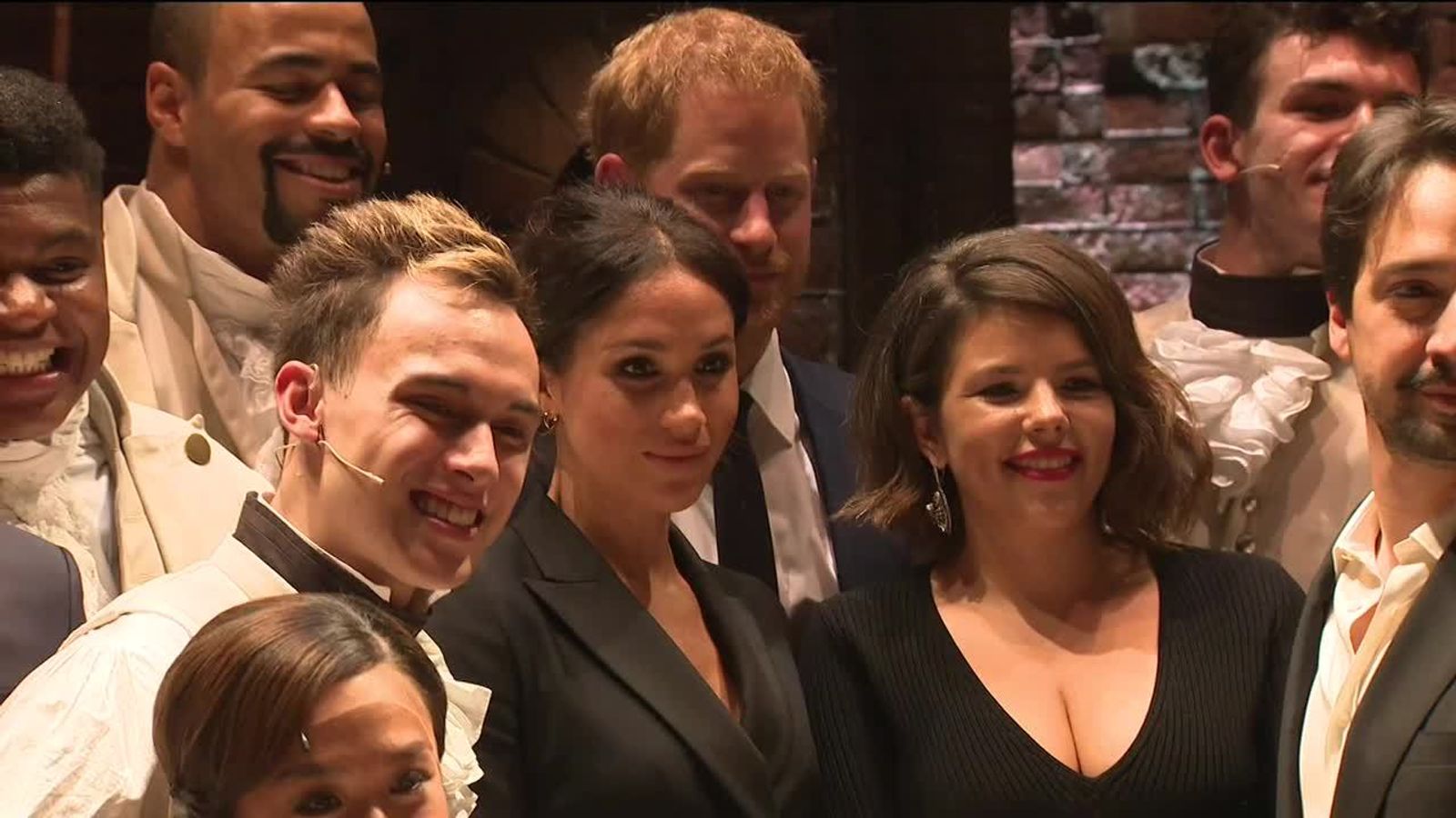 Royals visit the Hamilton musical | News UK Video News | Sky News