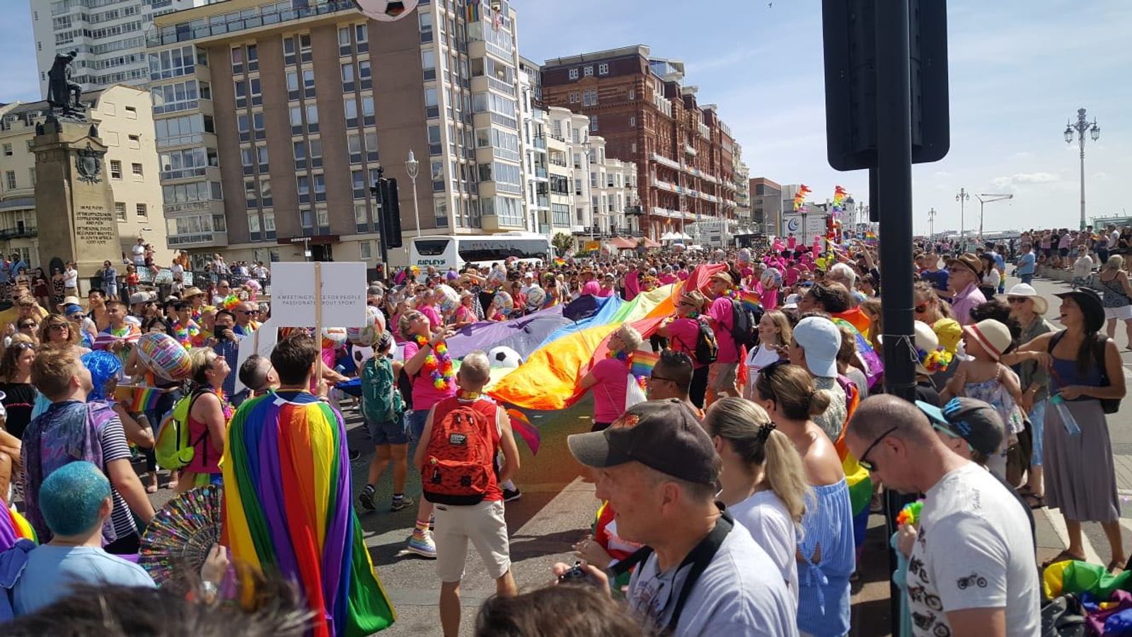 Brighton Pride 2018: Thousands attend LGBTQ parade | UK News | Sky News