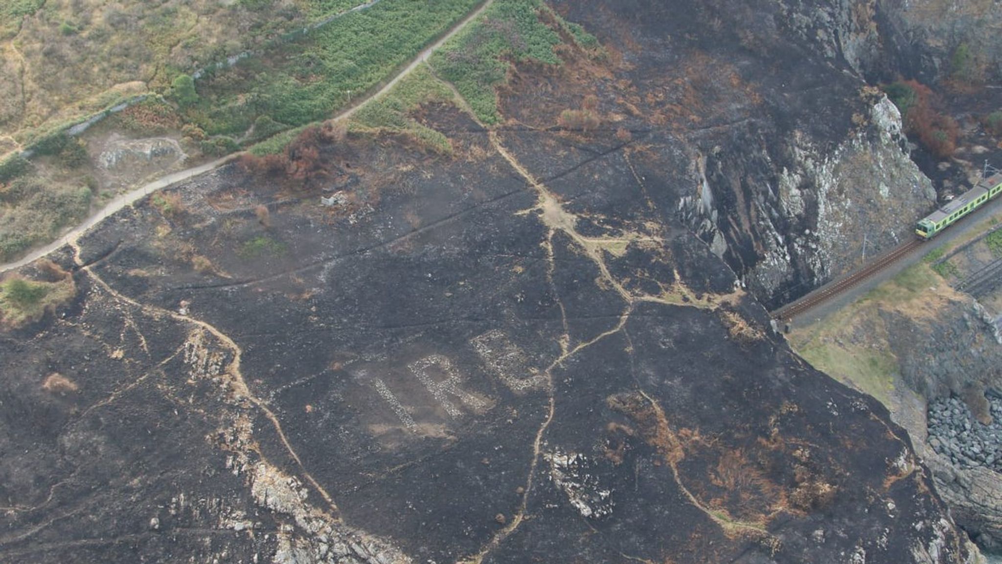 Irish wildfire reveals huge hidden 'Eire' signal from Second World War ...