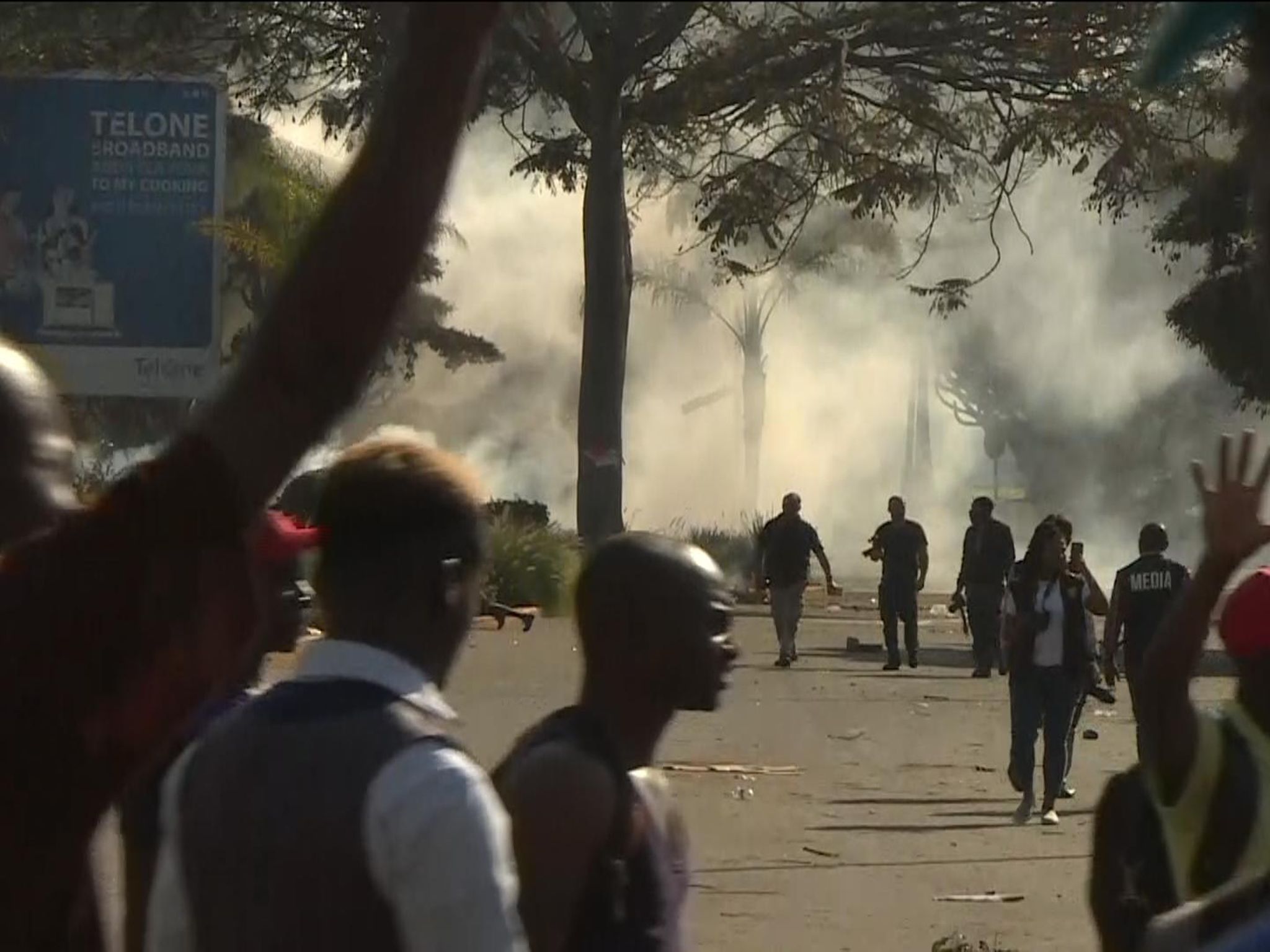 Protests as Zimbabwe's ruling ZANU-PF wins parliamentary majority ...