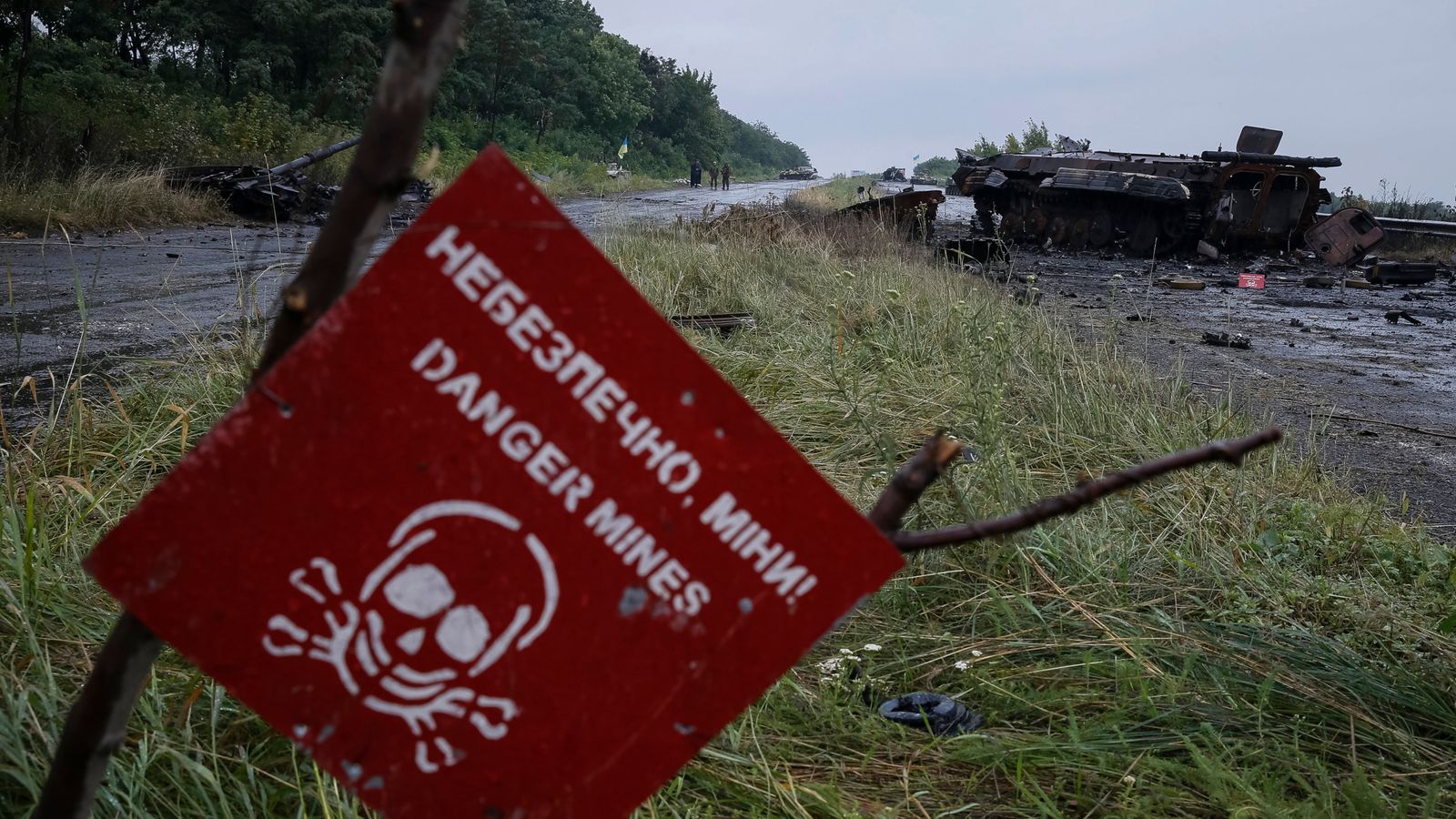 Landmine kills three boys playing in an 'abandoned house' in Ukraine ...