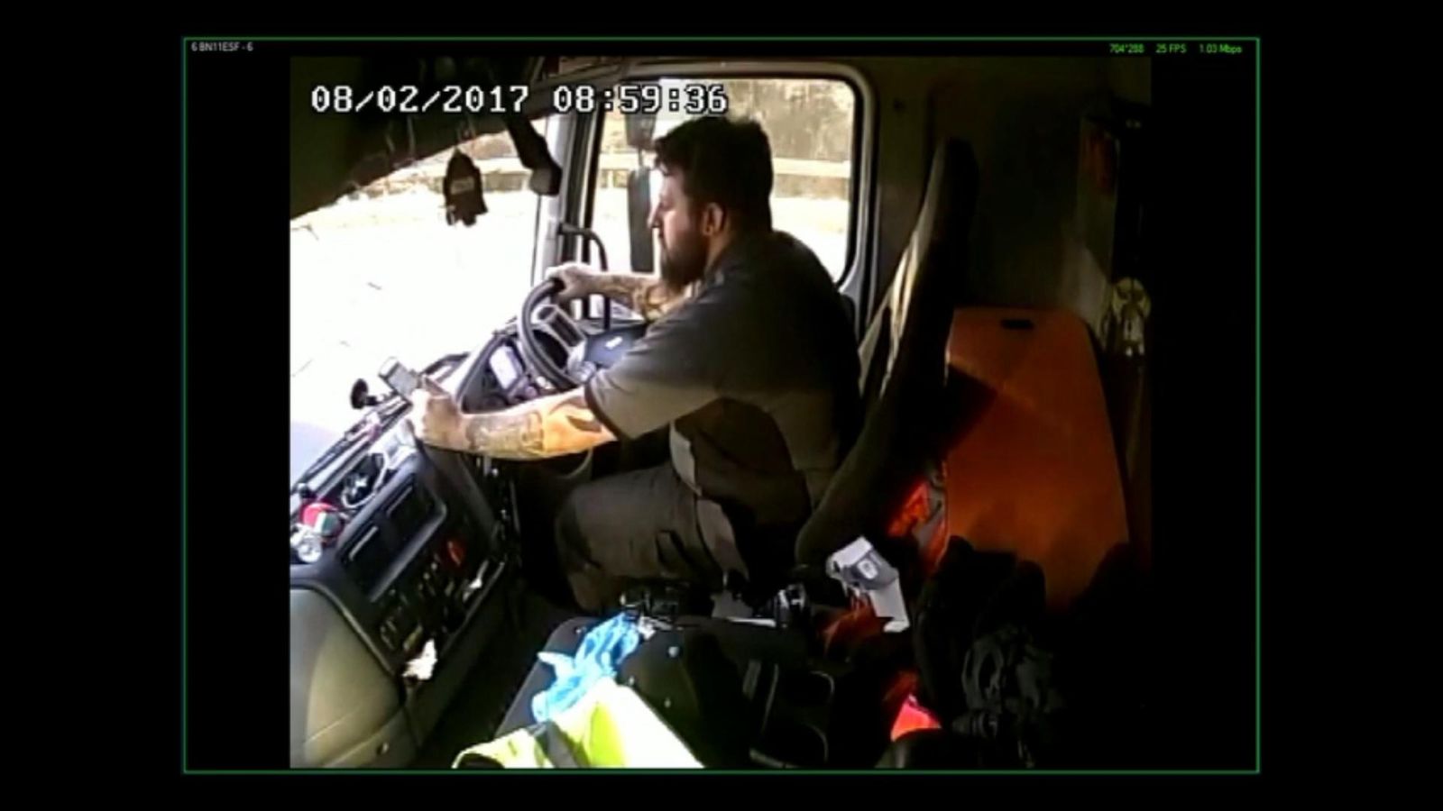 Lorry driver filmed checking phone before fatal crash is jailed for ...