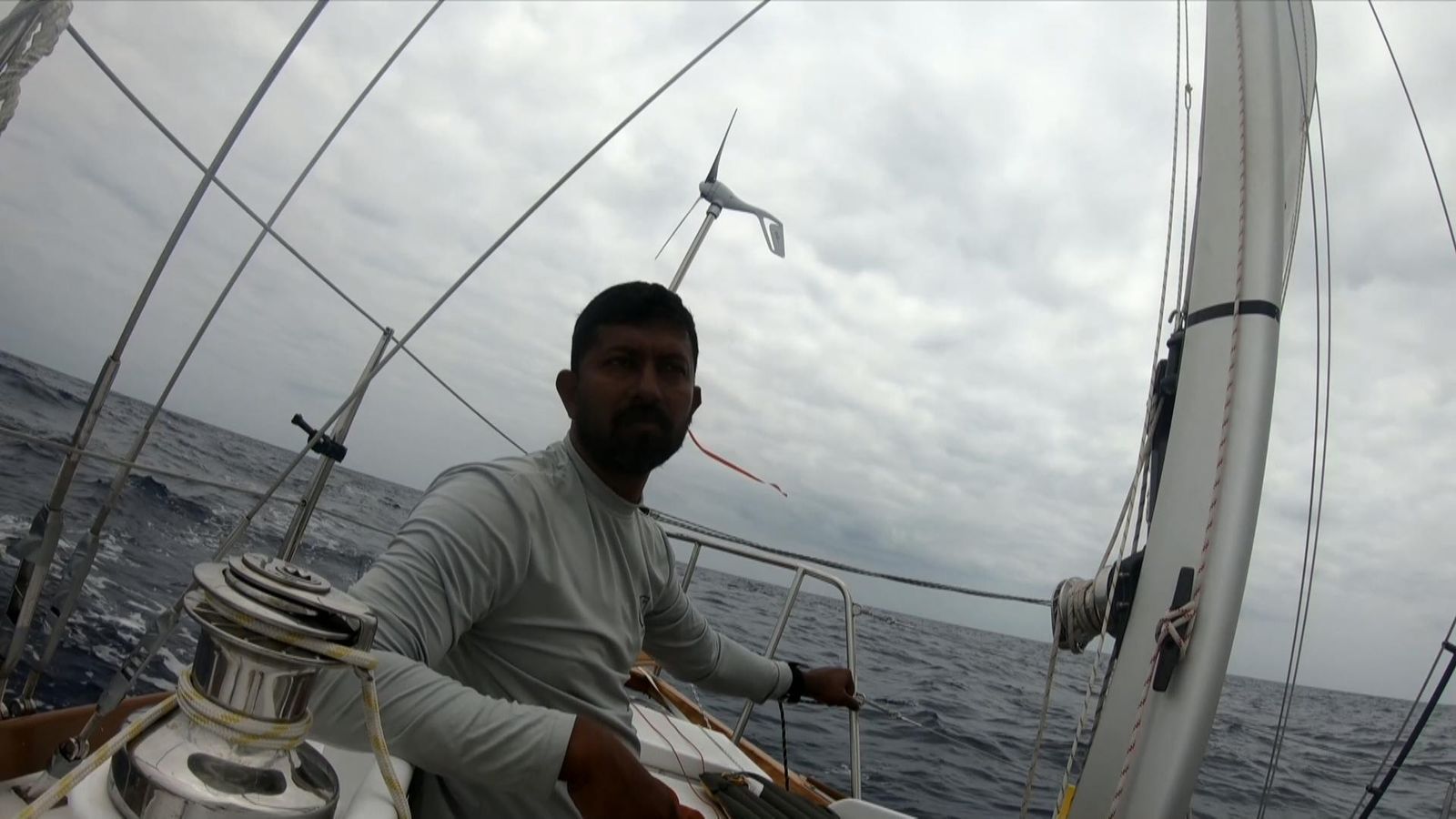 Mission to rescue sailor stranded at sea | World News | Sky News