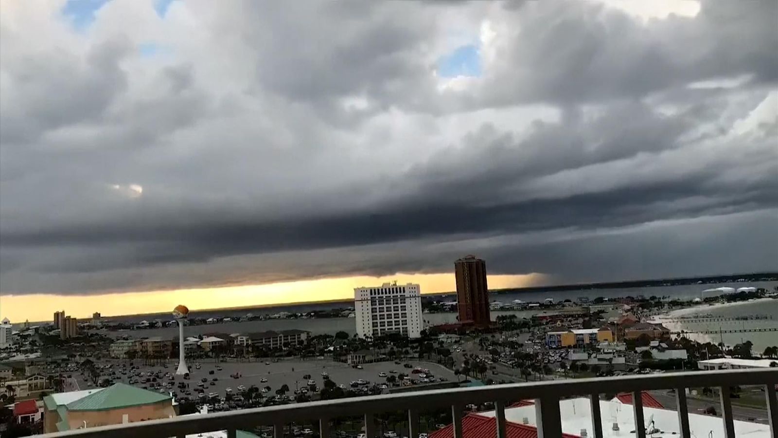 Timelapse: Storm clouds over Florida coast | News UK Video News | Sky News