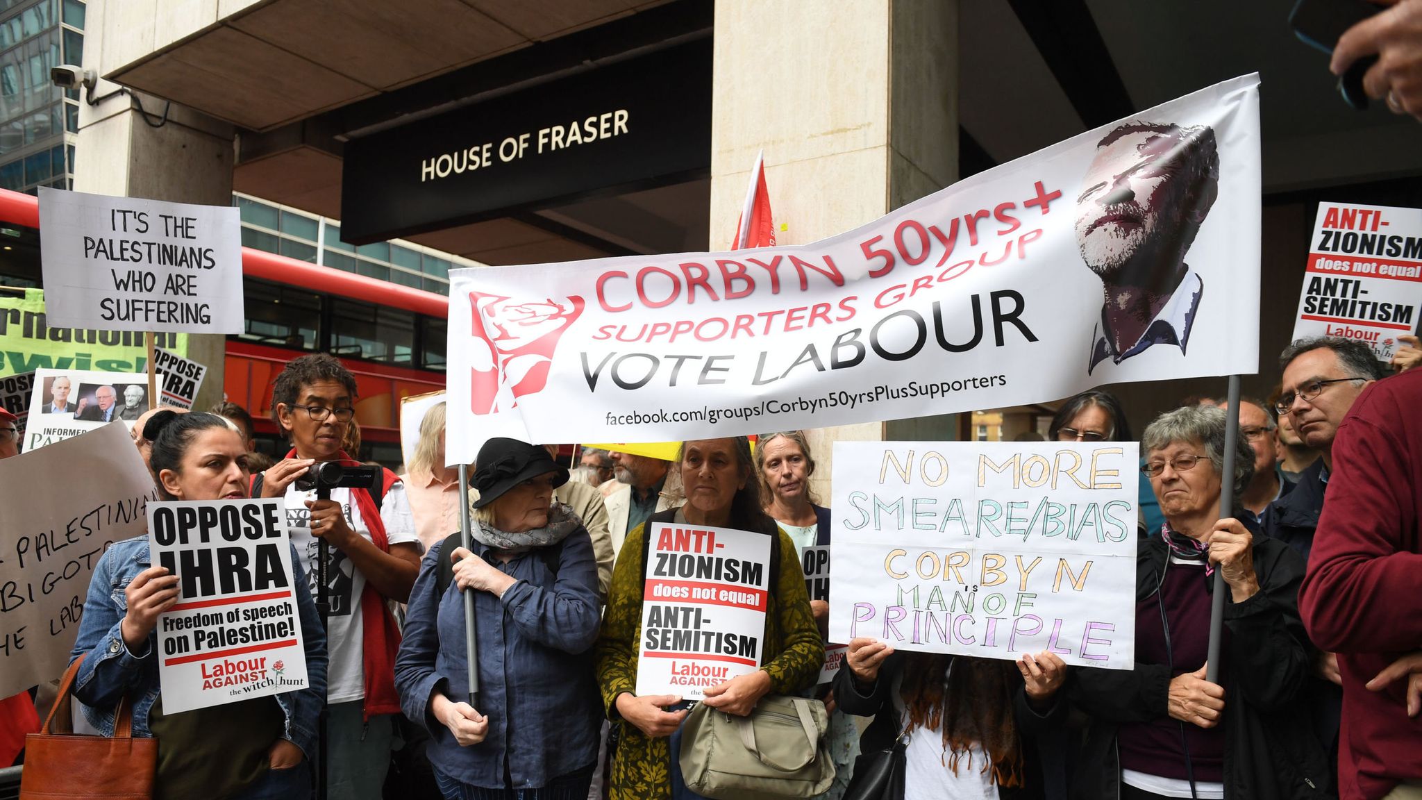 Antisemitism: Protests as Labour vote on definition looms | Politics ...