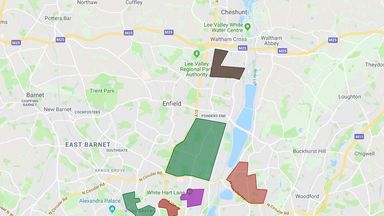 London map 'shows territories of dozens of gangs' | UK News | Sky News