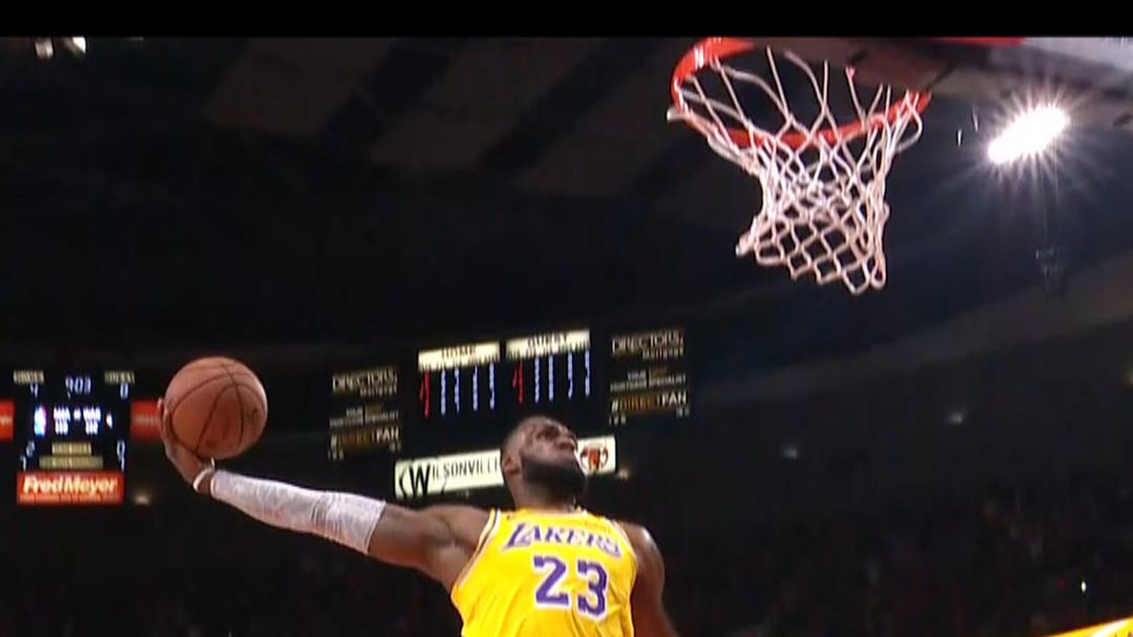 Highlights of Lebron's Lakers debut | News UK Video News | Sky News