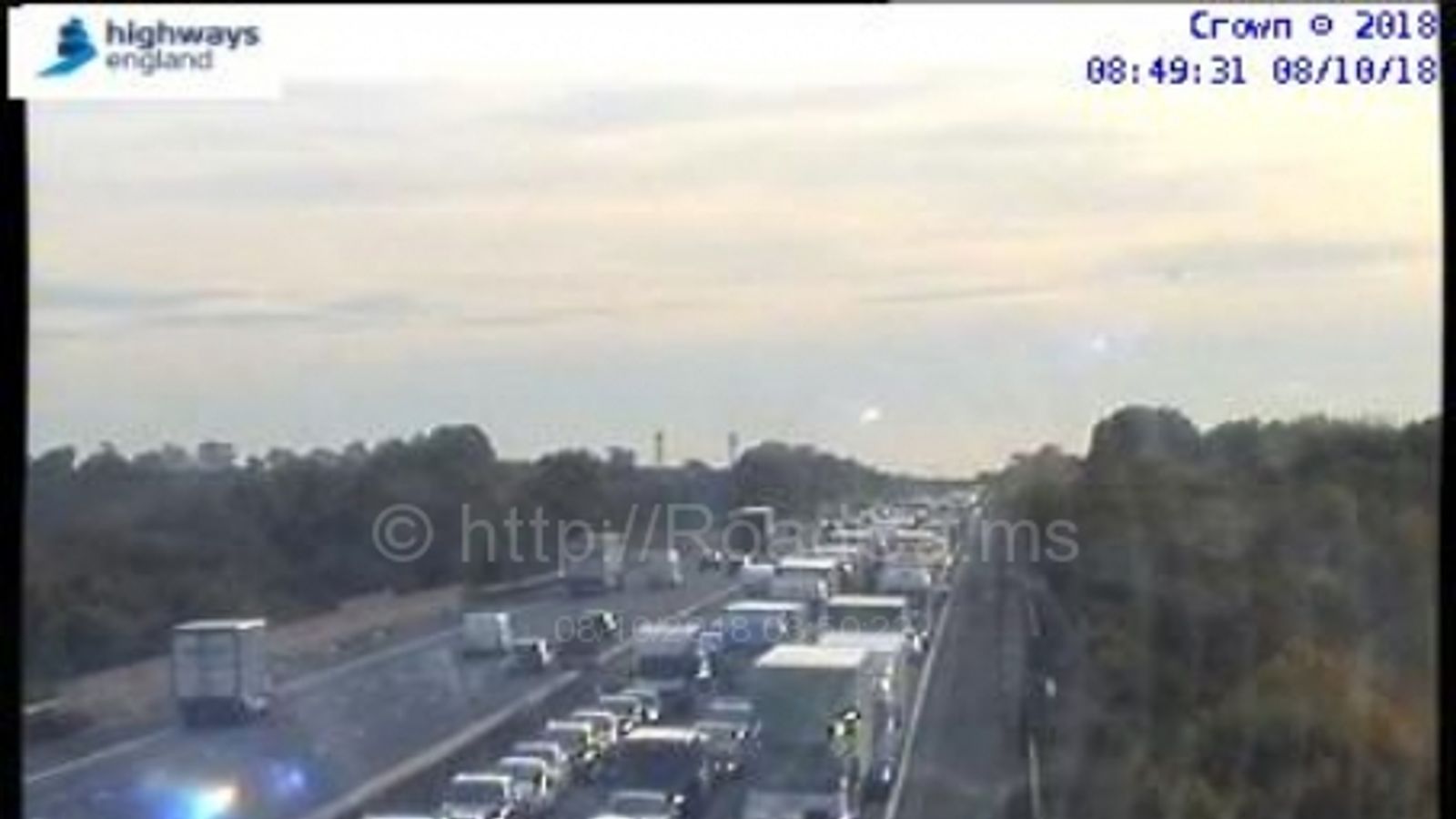 Major disruption as man dies in four-vehicle smash on M6 | UK News ...