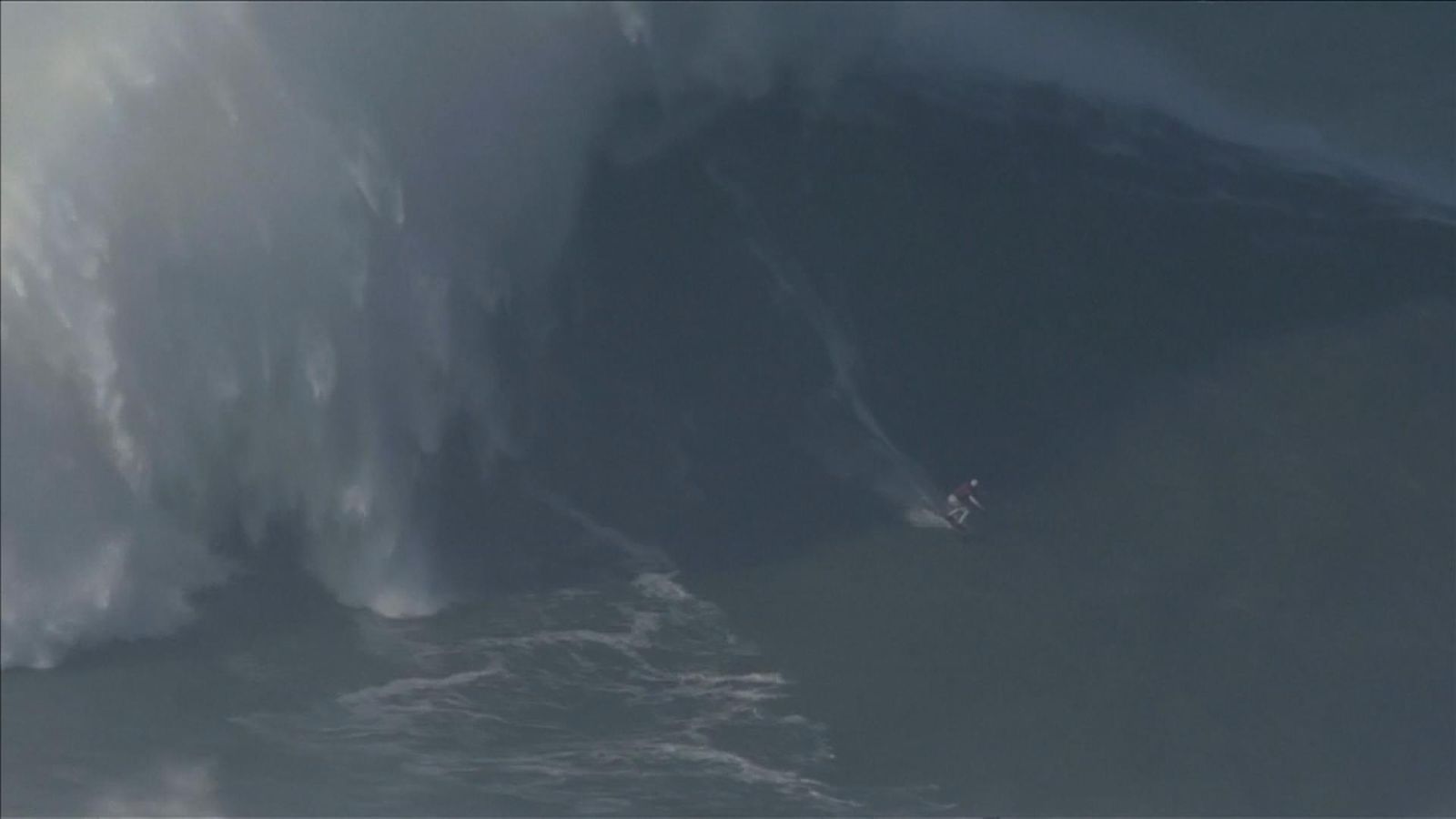 Female surfer breaks biggest wave record | News UK Video News | Sky News