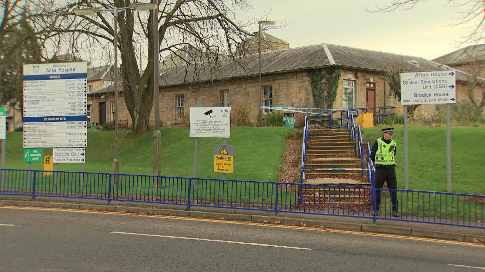 Police hunt woman after health worker stabbed at Ailsa Hospital ...