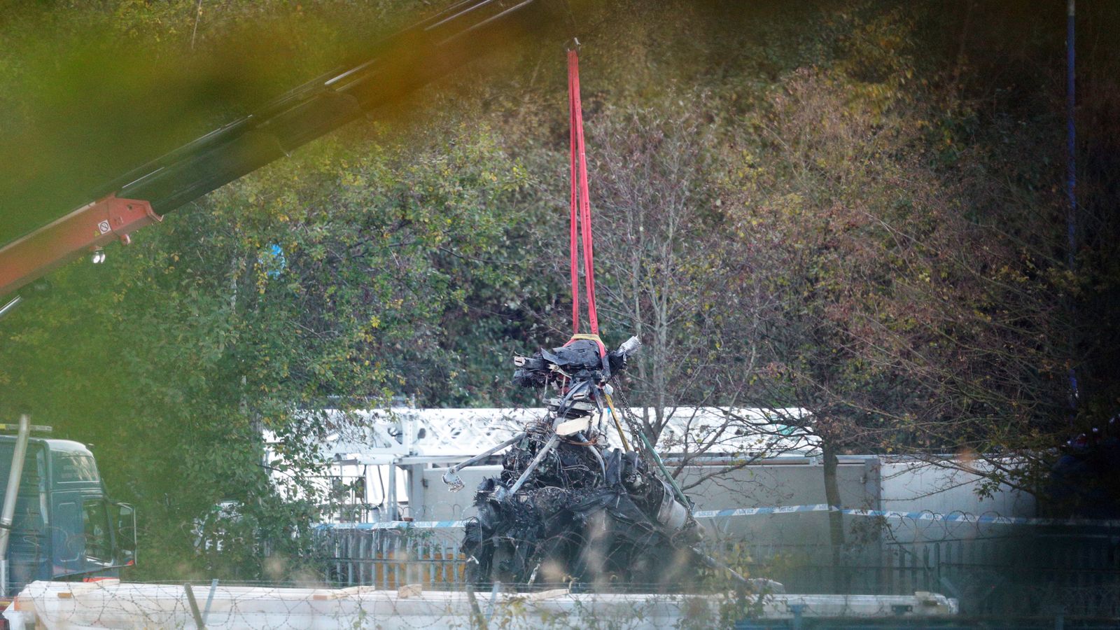 Leicester helicopter crash: Wreckage of aircraft moved from scene of ...