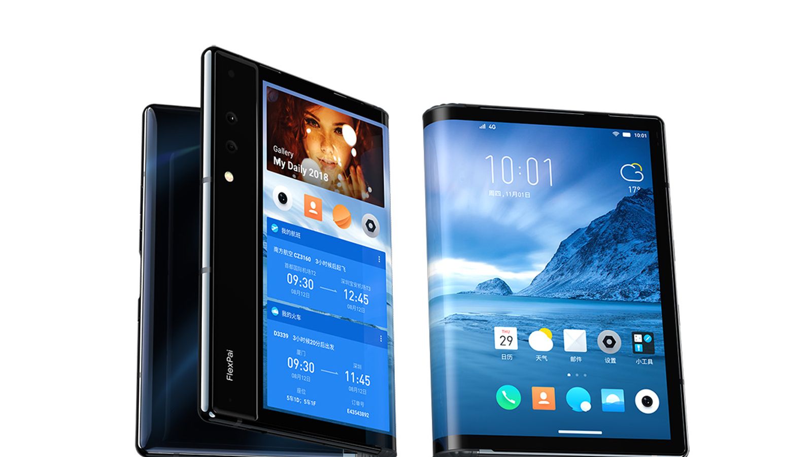 FlexPai phone features 'world's first' foldable screen | Science ...