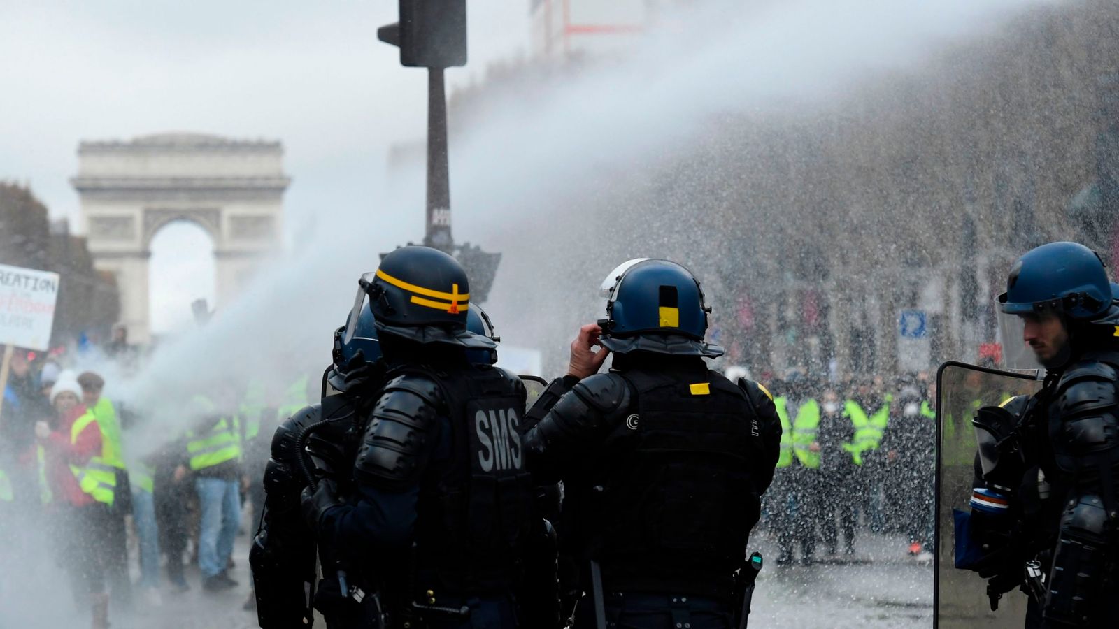 Fuel protests spark chaos in Paris | World News | Sky News