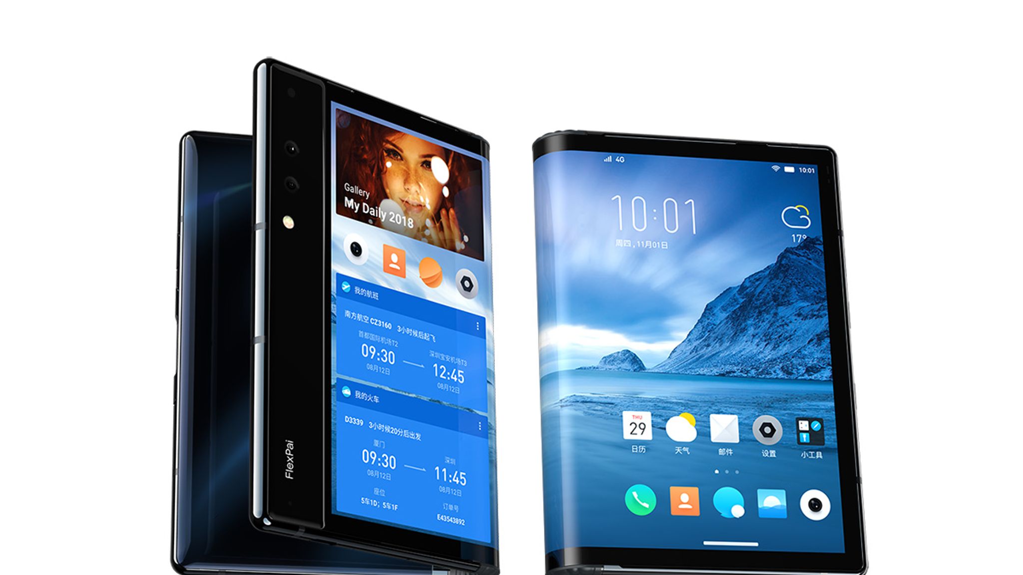 FlexPai phone features 'world's first' foldable screen | Science ...