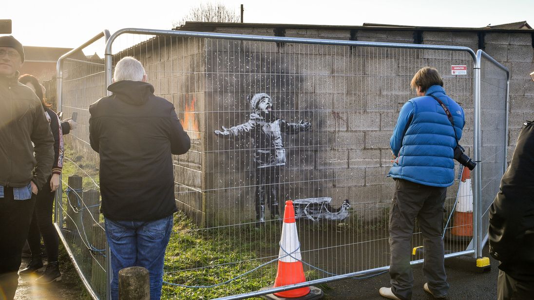 Banksy’s new mural gets 24-hour guard | D.M. Dellaqueva