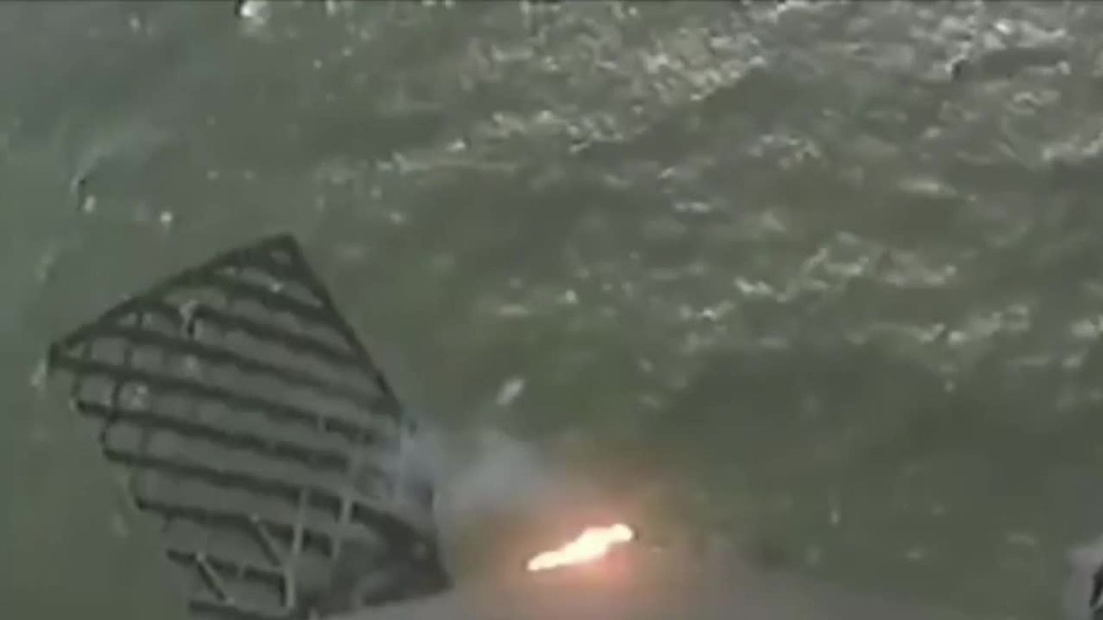 SpaceX booster crashes into water | US News | Sky News