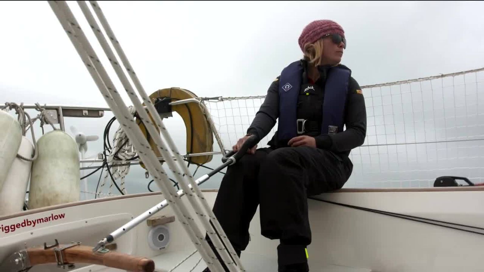 Rescued yachtswoman Susie Goodall back on land after ocean ordeal ...