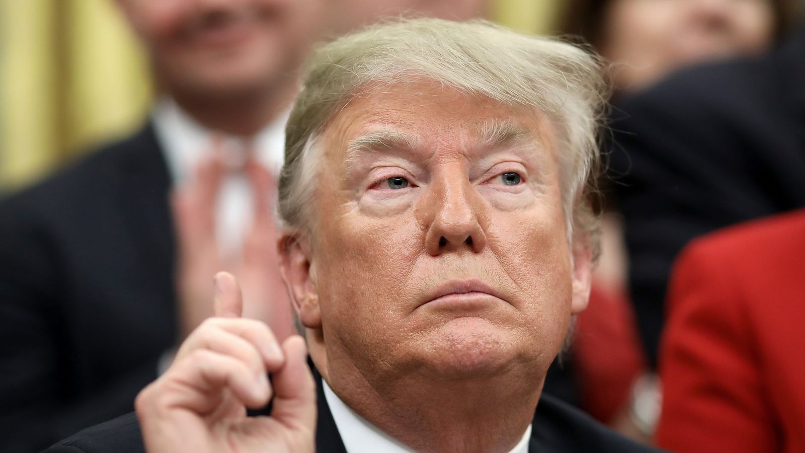 Trump Denies He Threw Tantrum Over Mexico Wall Us News Sky News