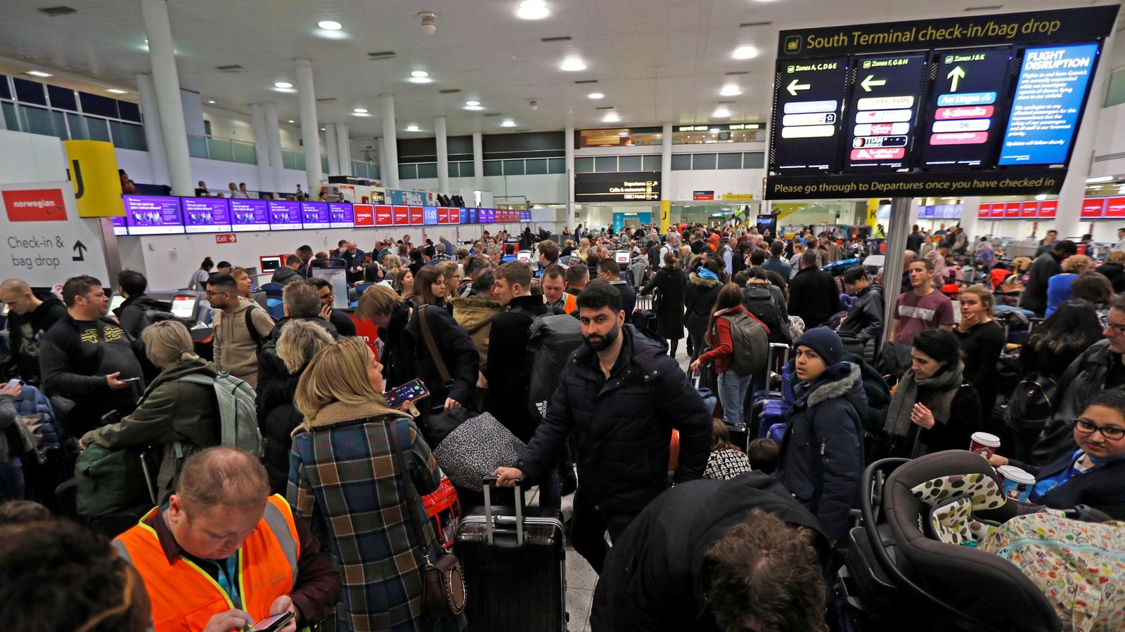 Gatwick drone disruption causes 'chaos' | News UK Video News | Sky News