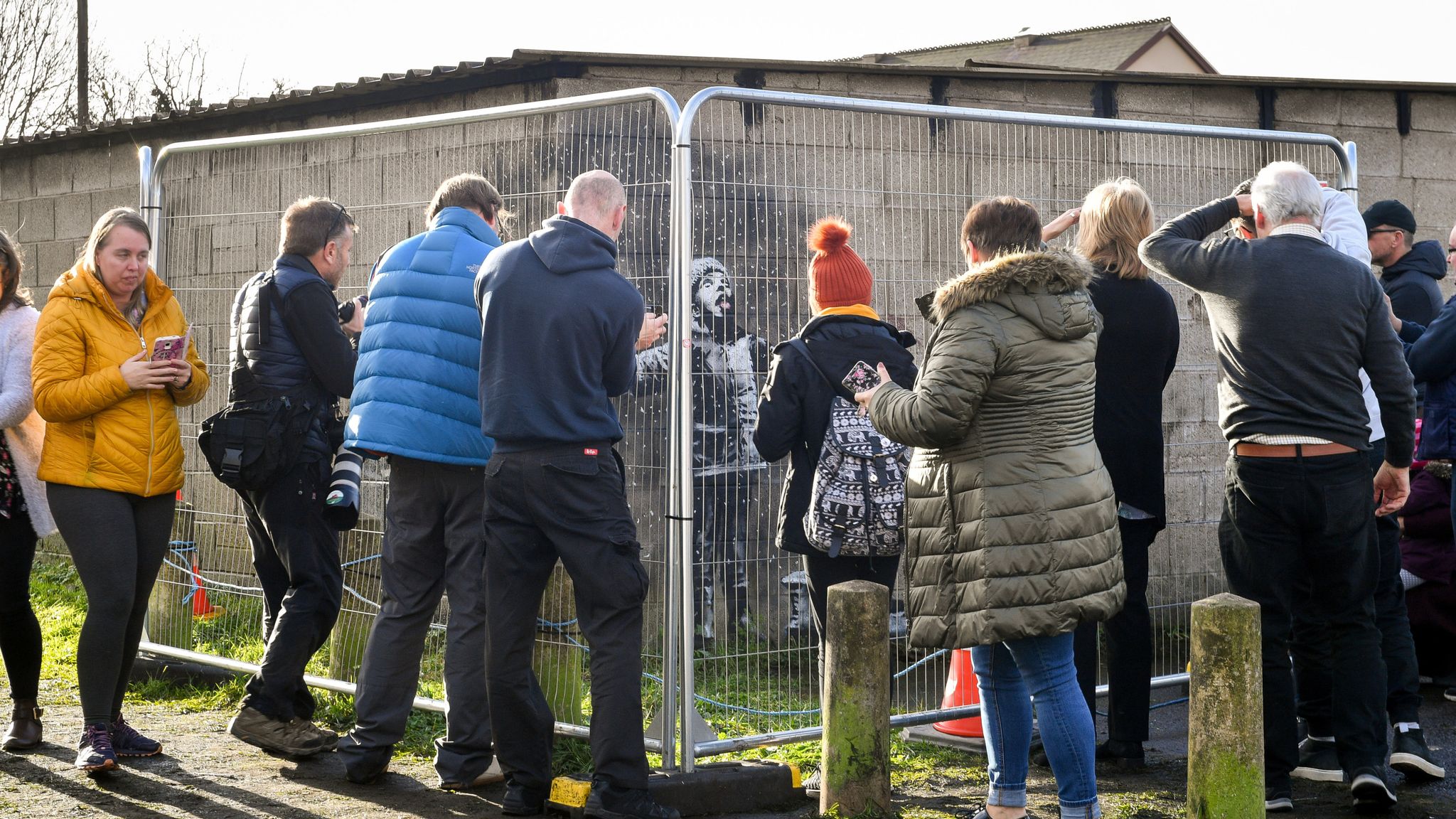 Banksy: Work starts to relocate Port Talbot street art from garage to ...
