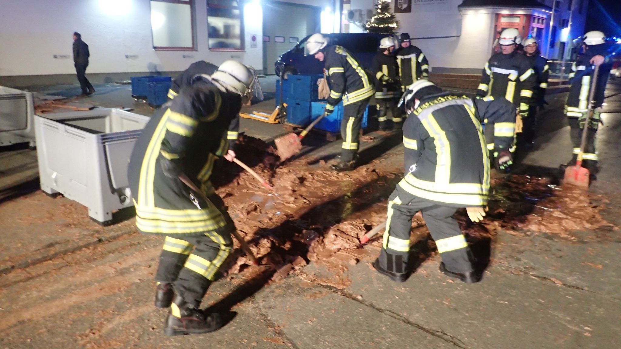 Chocolate factory spillage 'repaves' German road | World News | Sky News