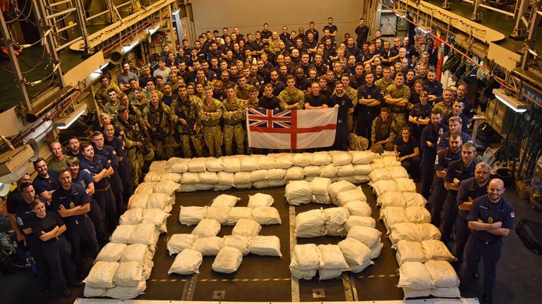 Royal Navy ship's massive £75m drugs haul on the Gulf 'Hash Highway ...