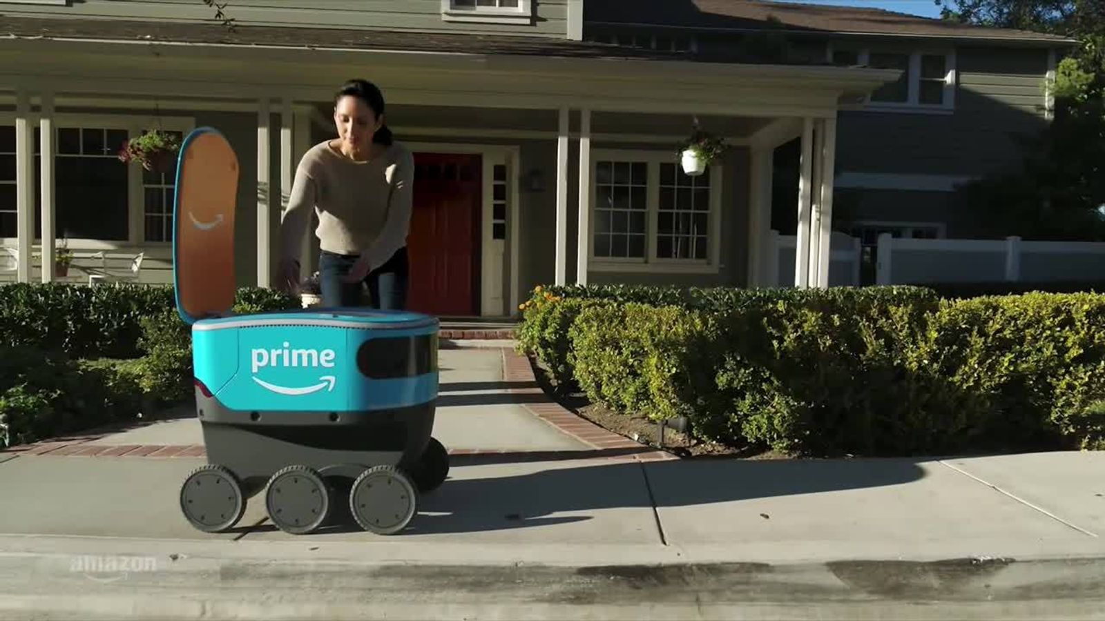 Amazon reveals six-wheeled 'Scout' delivery drone | Science, Climate ...