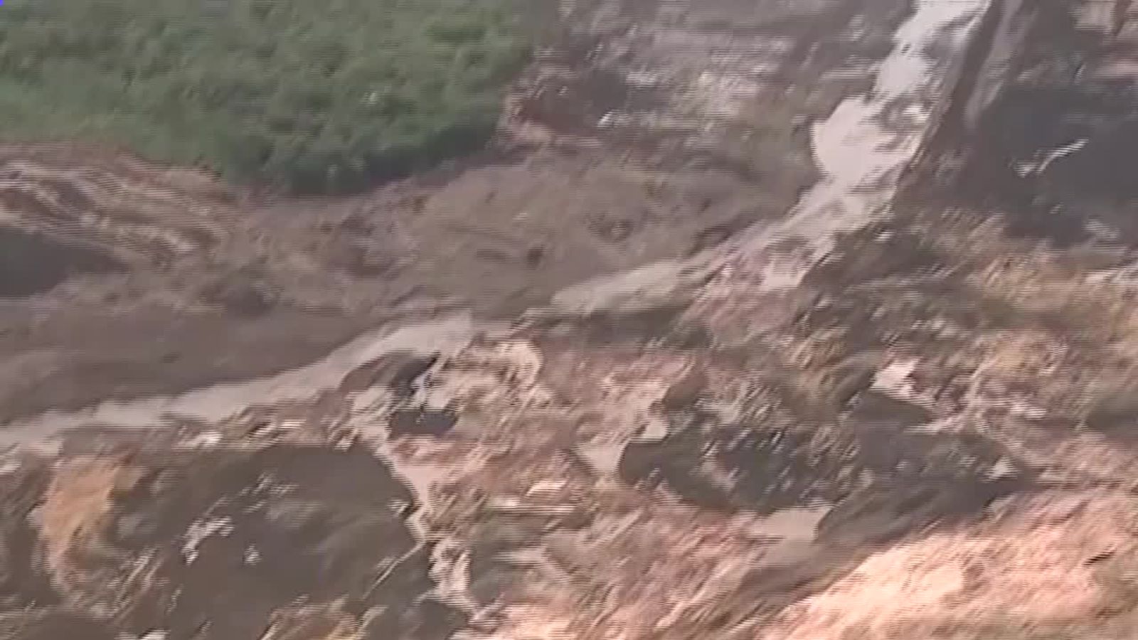Aerial views reveal extent of dam collapse damage | News UK Video News ...